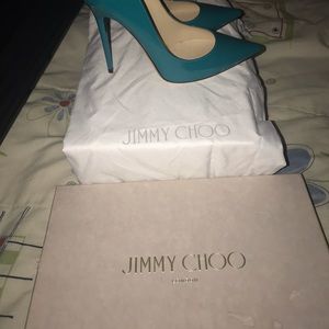 Jimmy Choo | Shoes | Jimmy Choo Turquoise Patent Leather Stilettos ...